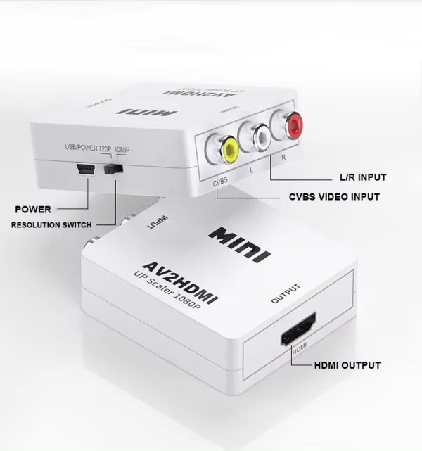 A-AV-HDMI-Mini ** Gembird input AV to HDMI (904) (524)
