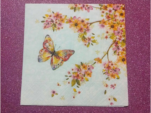 Salveta mala sa dve slike 25 x 25