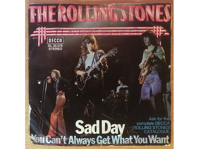 SP ROLLING STONES - Sad Day (1973) Germany, VG-