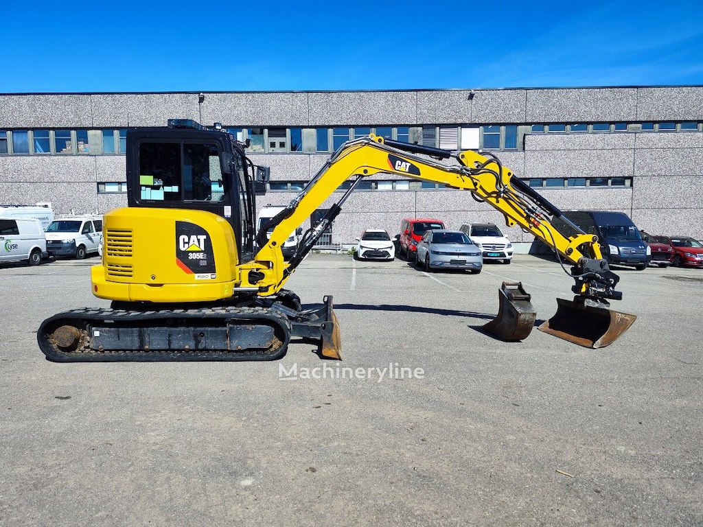 Prodaje se Caterpillar 305E2 CR med Engcon tiltrotator, S40 hurtigfeste og 2 skuffer mini bager na aukciji