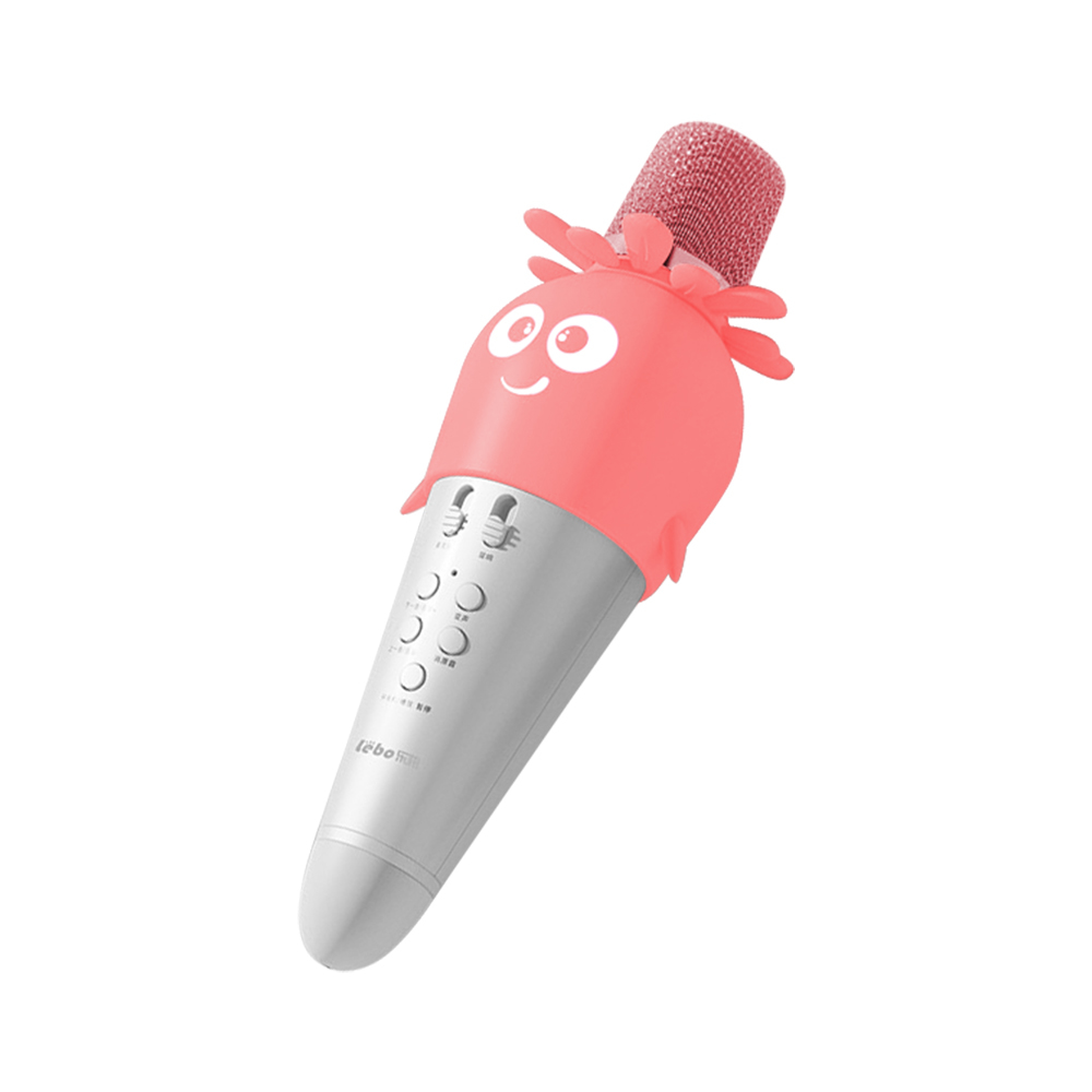 Mikrofon bluetooth K5 sargarepa pink (MS)