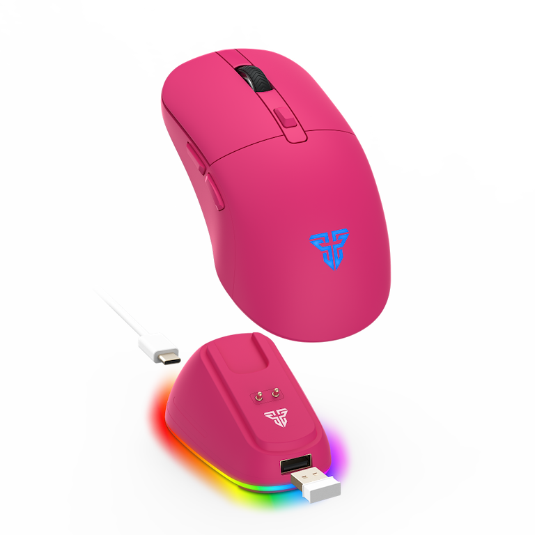 Mis Wireless Gaming Fantech WG9RD Kanata pink