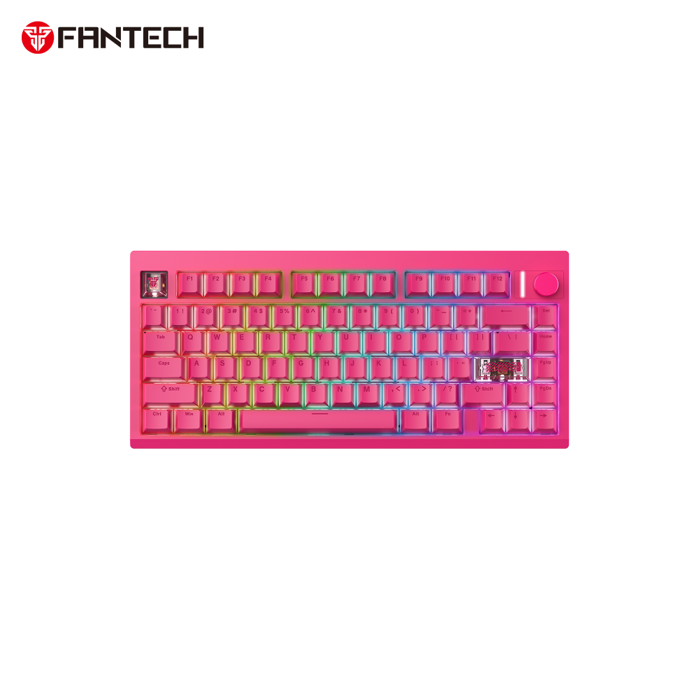 Tastatura Mehanicka Gaming Fantech MK921 Maxfit 8 Wireless pink (brown switch)