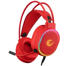 Rampage Slušalice žične gaming Rampage ROGUE RGB crvene 35132