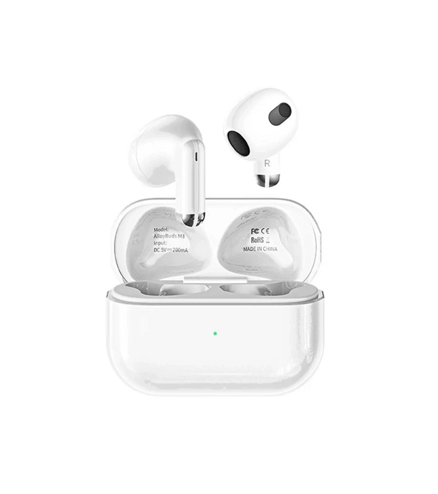 REMAX M3 White Zinc Alloy True Wireless Stereo Earbuds