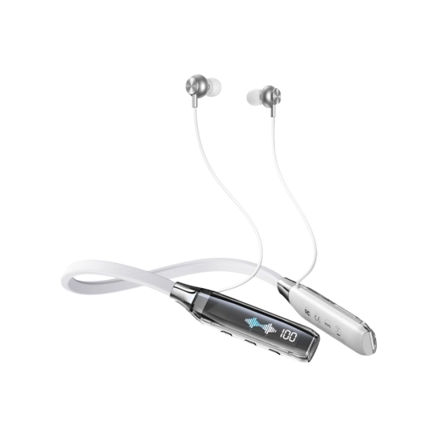 REMAX RB- S20 White Transparent Wireless Neckband Sports Earphone