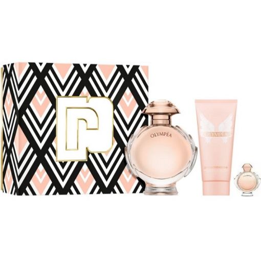 P.R. Set Olympea W 80ml edp + 100ml BL + 6ml edp