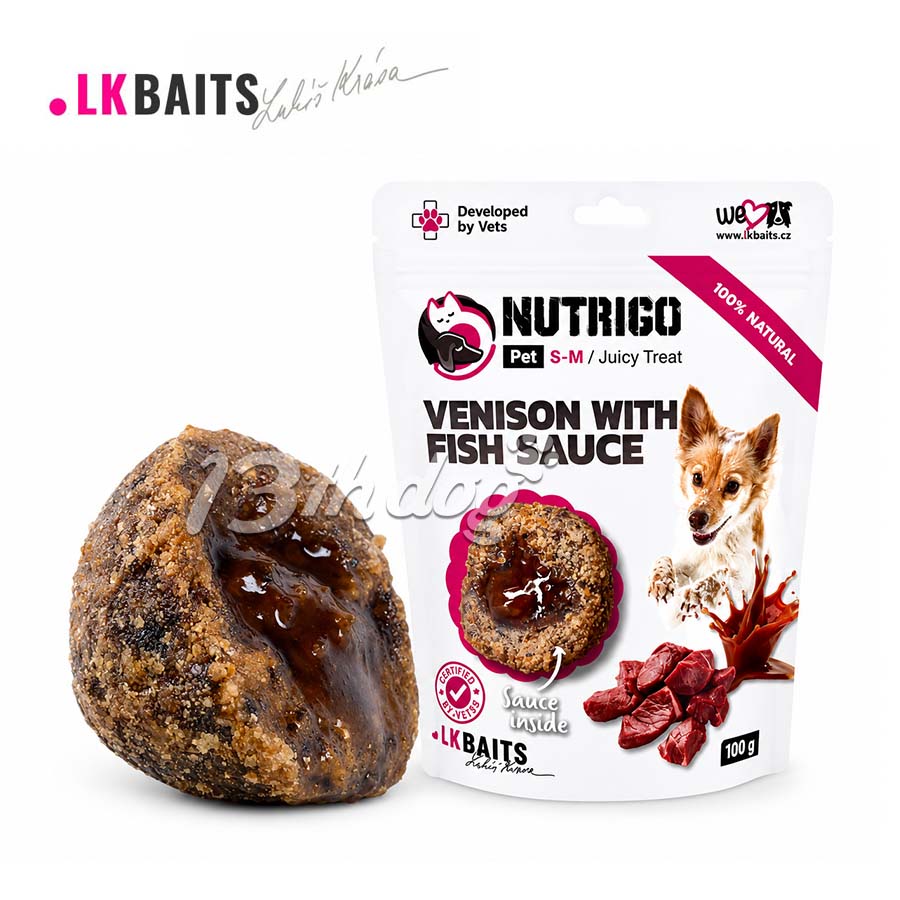 LK Baits Pet Nutrigo Dog Treats Venison with Fish Sauce