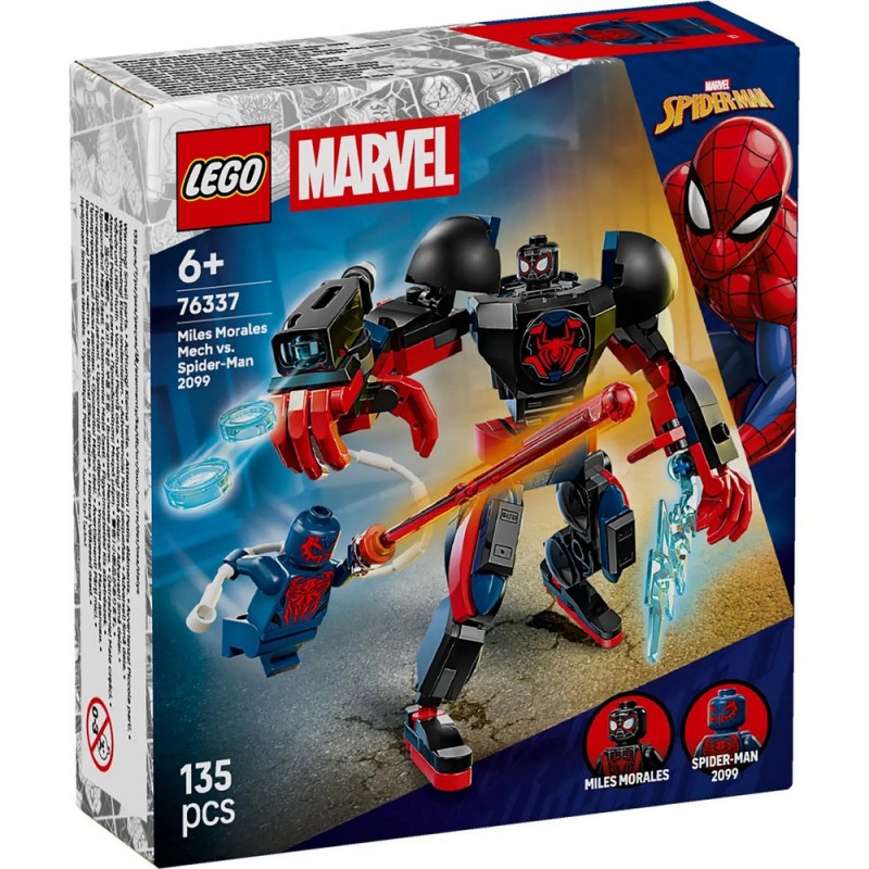 LEGO SUPER HEROES MARVEL MILES MORALES MECH VS SPIDERMAN