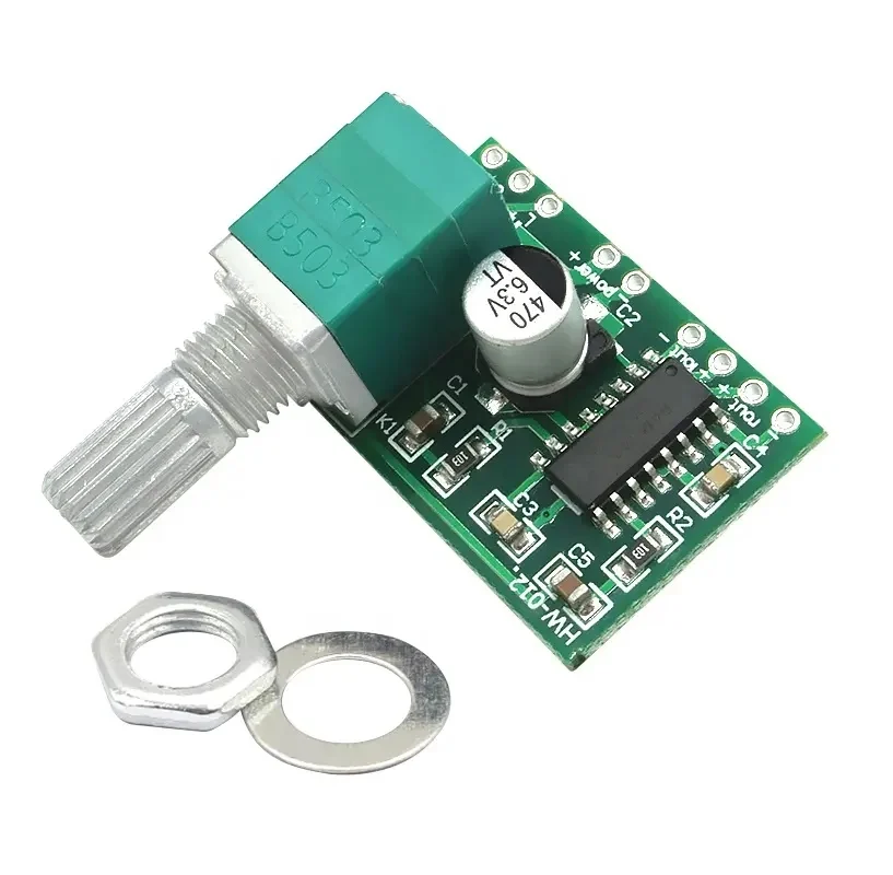 Mini Stereo Audio Pojačalo PAM8403 Klasa D sa Potenciometrom 2x3W DC 5V