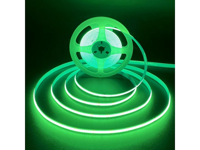 Profesionalna COB LED Traka 12V ZELENA – 5m Epistar cip