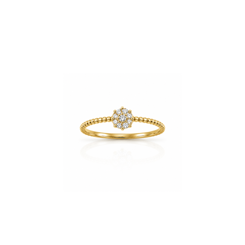 ROSALIE RING IN 14KT YELLOW GOLD WITH ZIRCONIA