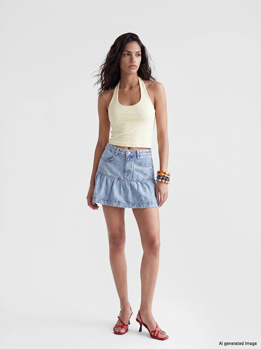 XSIDE Ženski Halter Crop Top