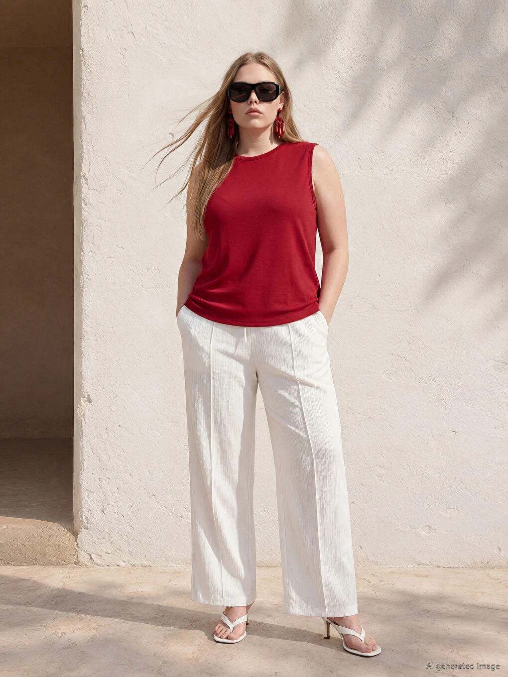 LCWAIKIKI Curve Plus Size Ženski Top Majica Sa Okruglim Izrezom