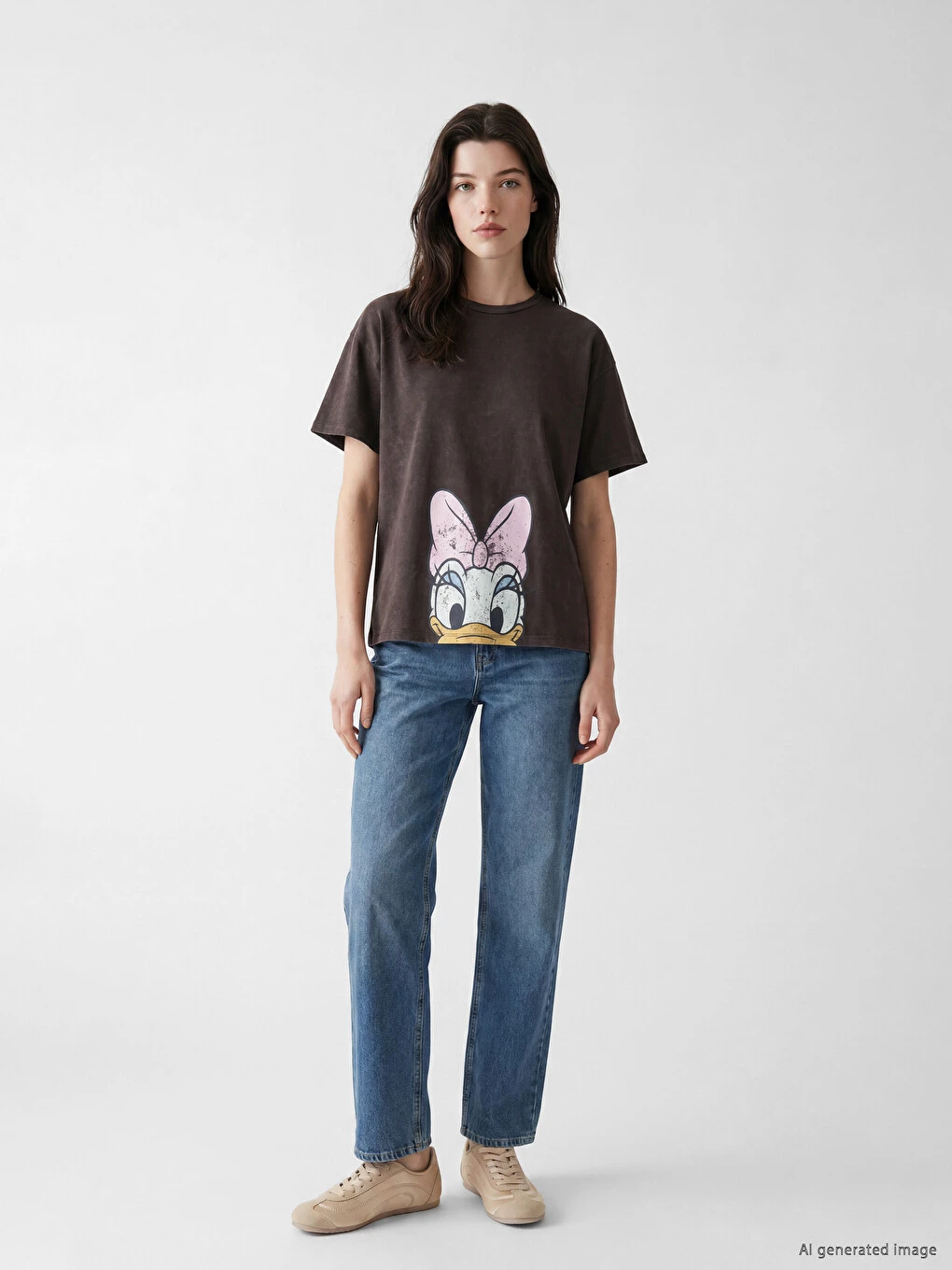 LCW Comfort Ženska Majica Sa Printom Daisy Duck