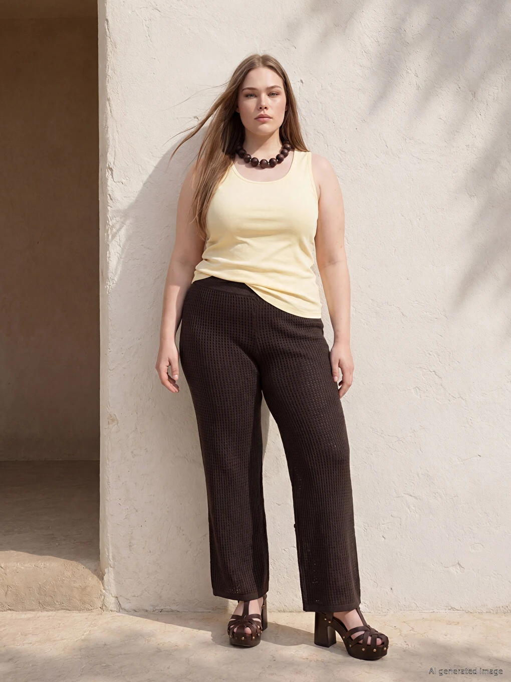 LCWAIKIKI Curve Plus Size U Izrez Ženska Top Majica
