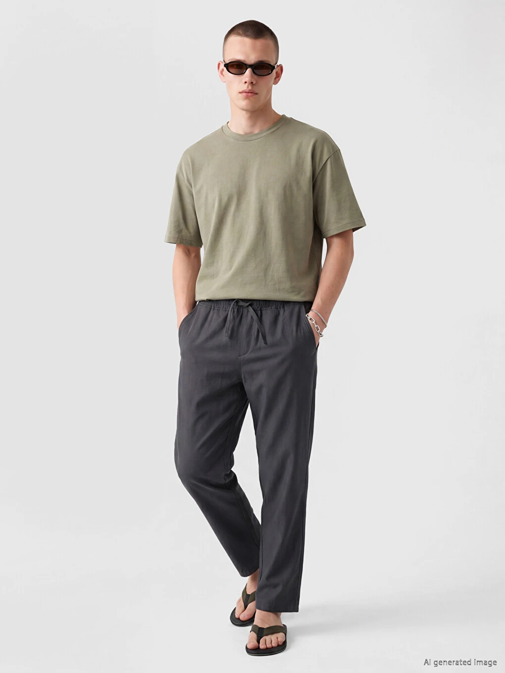 XSIDE Opušteni Kroj Muške Pantalone
