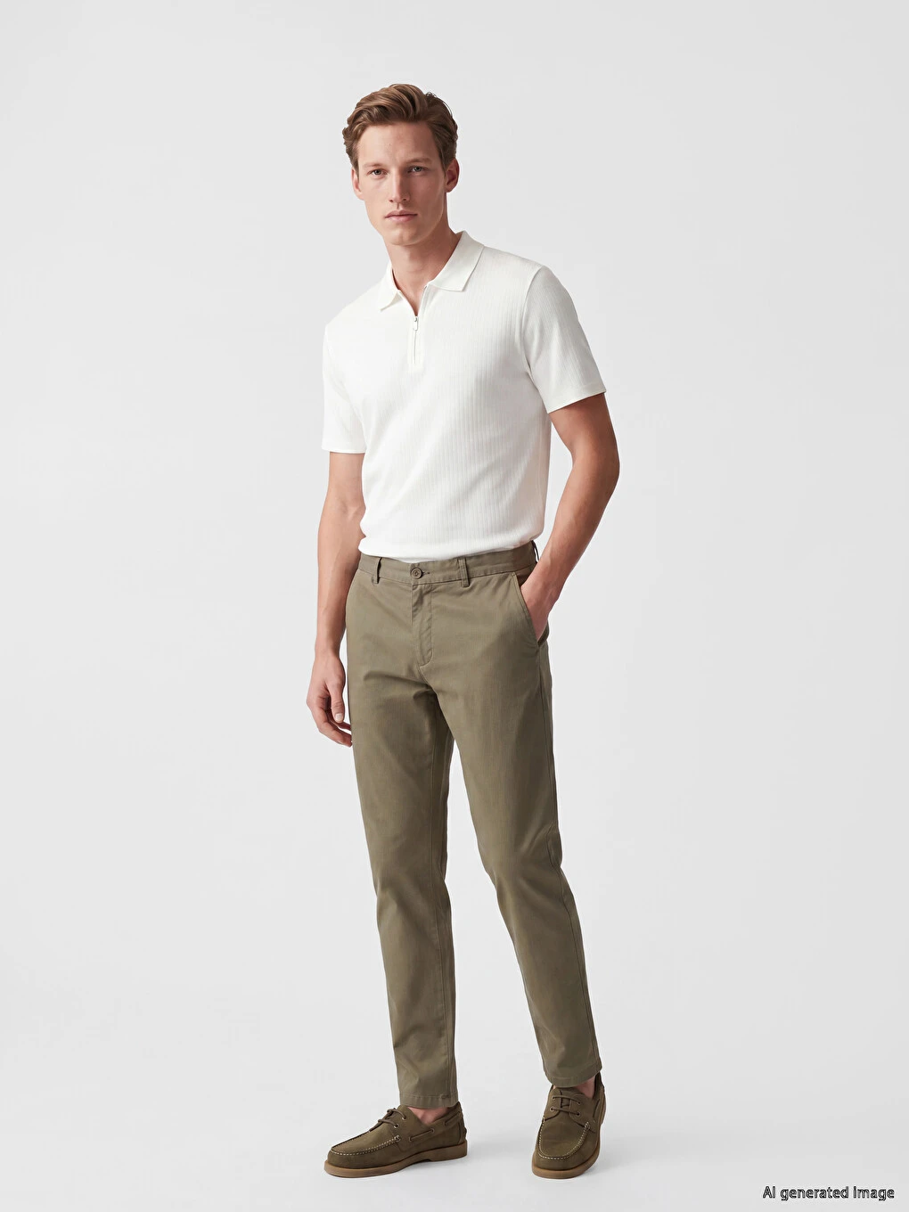 SOUTHBLUE Regular Fit Muške Pantalone Od Mešavine Lana