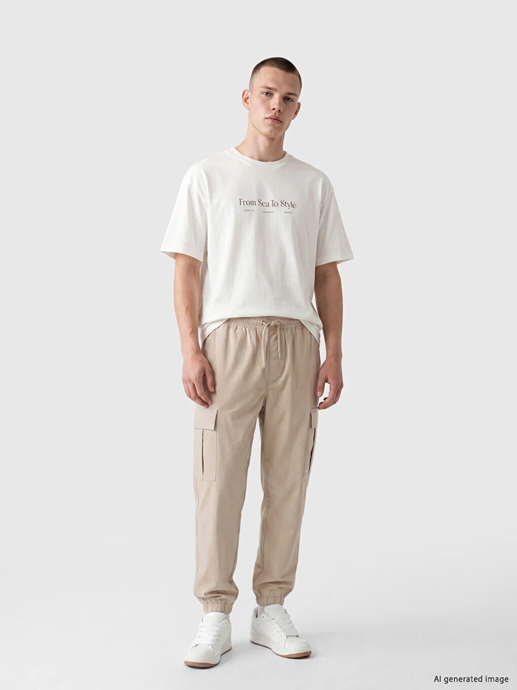 XSIDE Regular Fit Poplin Muške Jogger Pantalone