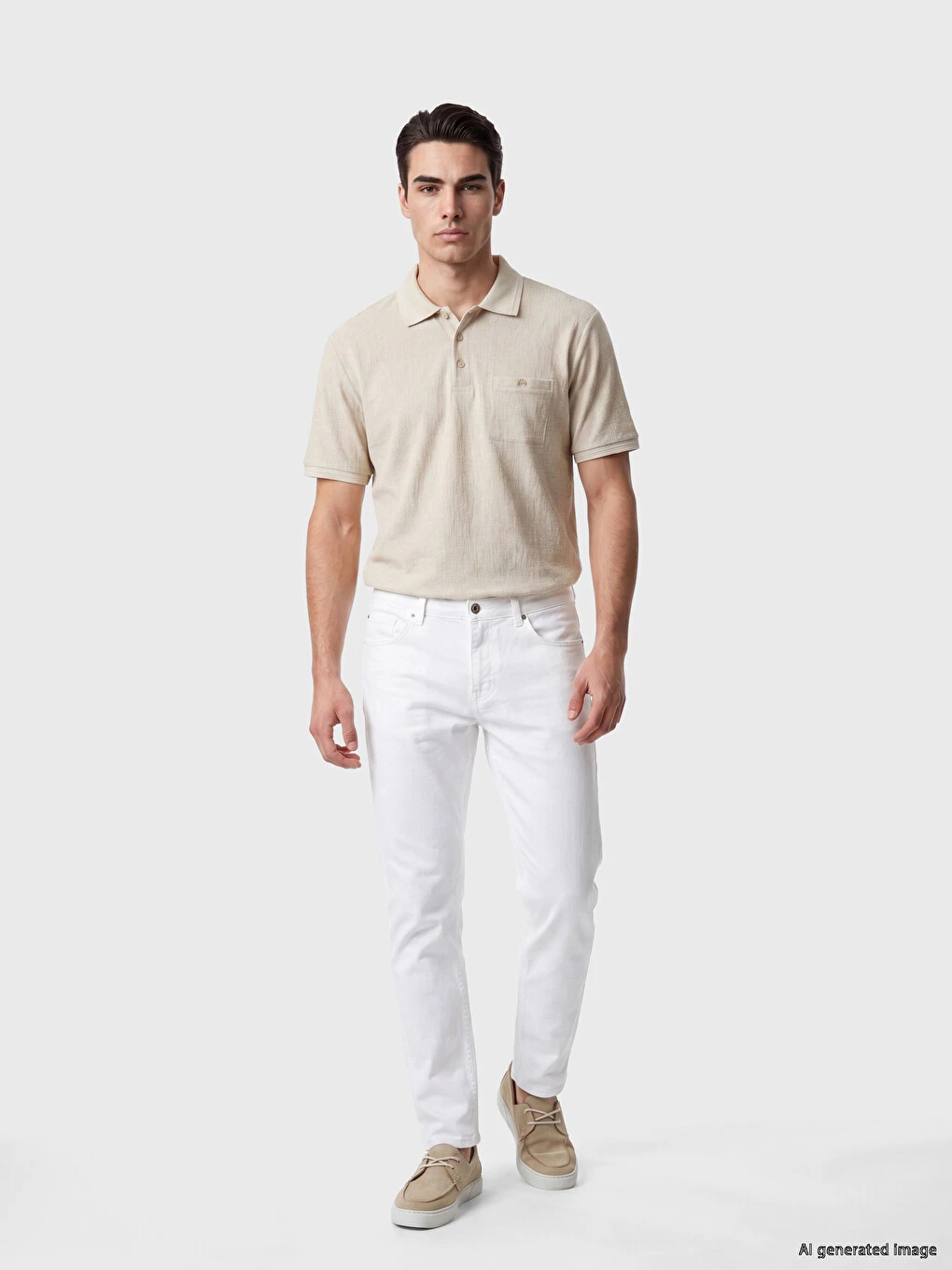 LCWAIKIKI Classic Strukturirana Muška Polo Majica