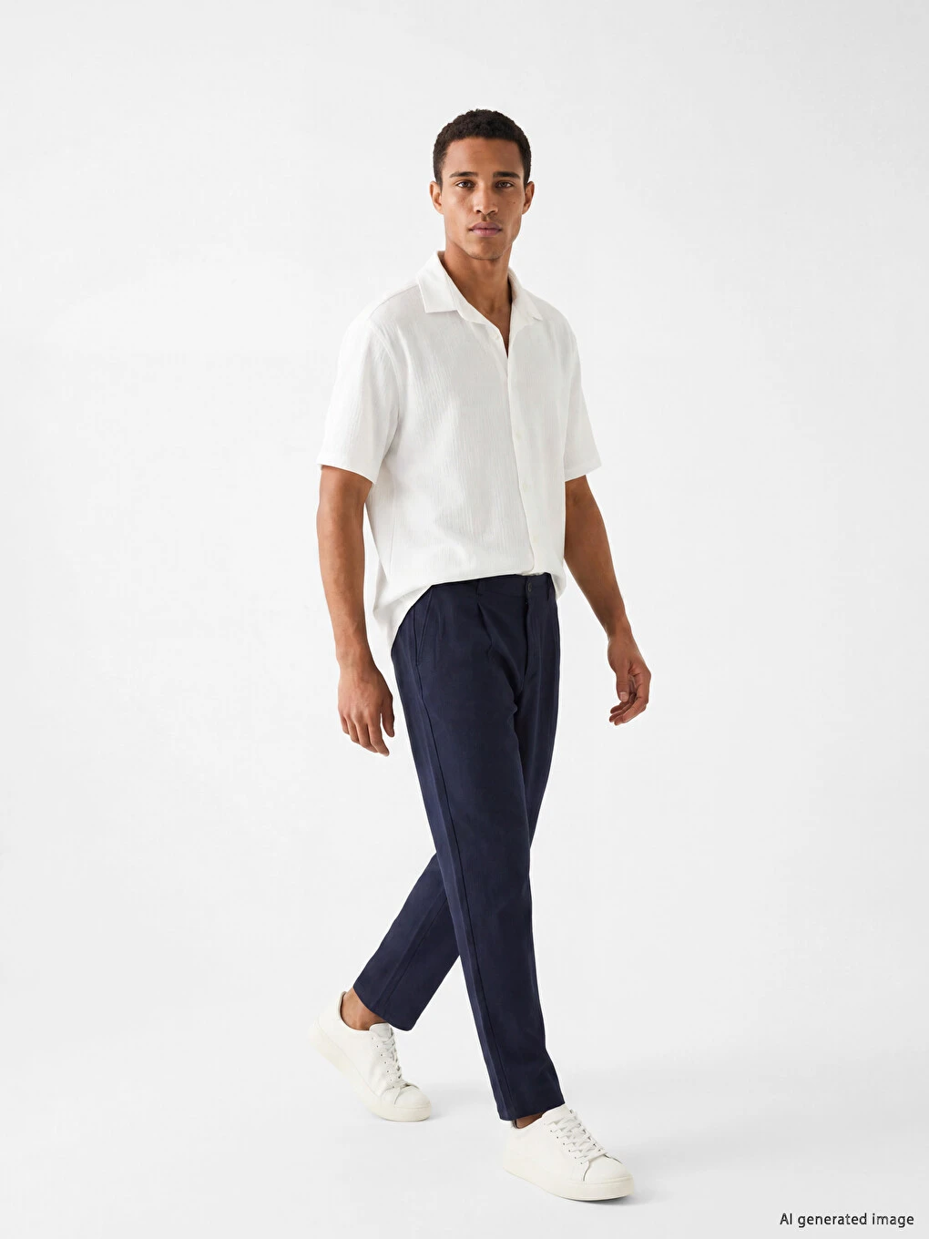 LCW Vision Regular Fit Muške Pantalone Od Mešavine Lana