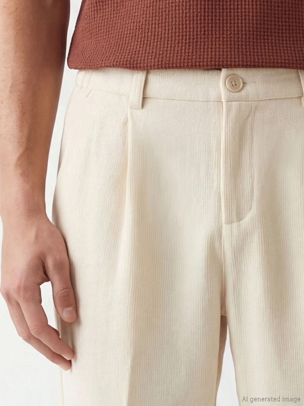 LCW Vision Bež Pantalone Muškarac