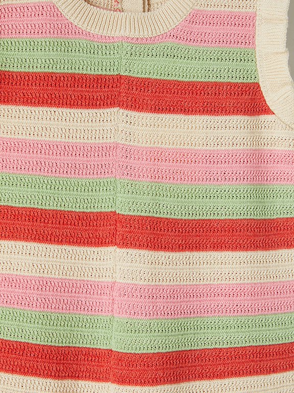 LCW Kids Kombinezon Za Devojčice Sa Okruglim Izrezom I Vezenim Detaljem