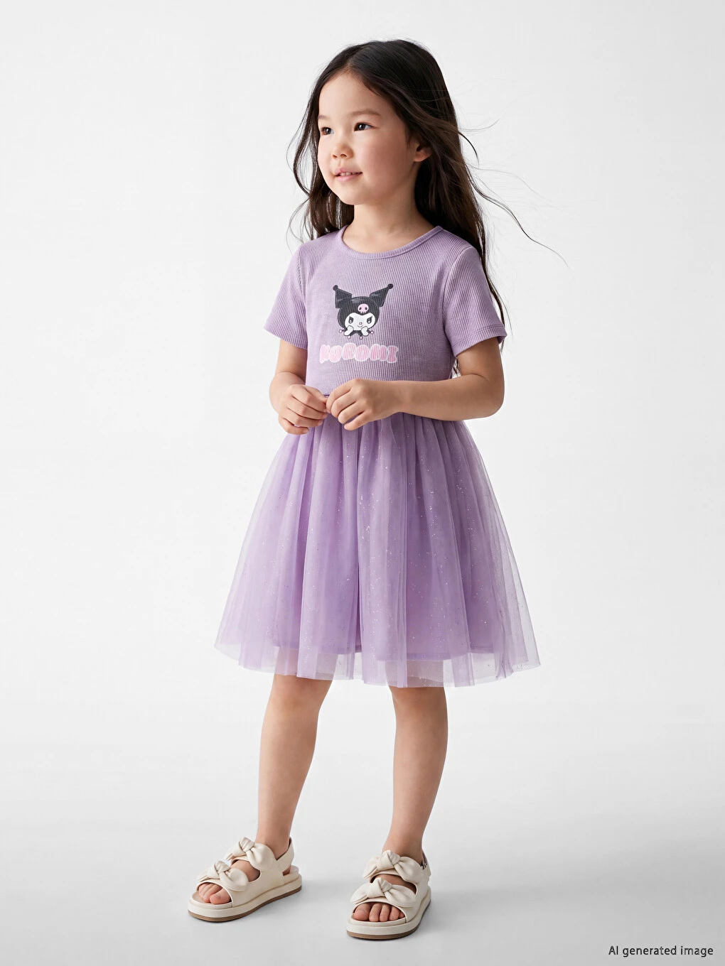 LCW Kids Kuromi Licencirana Devojačka Tutu Haljina