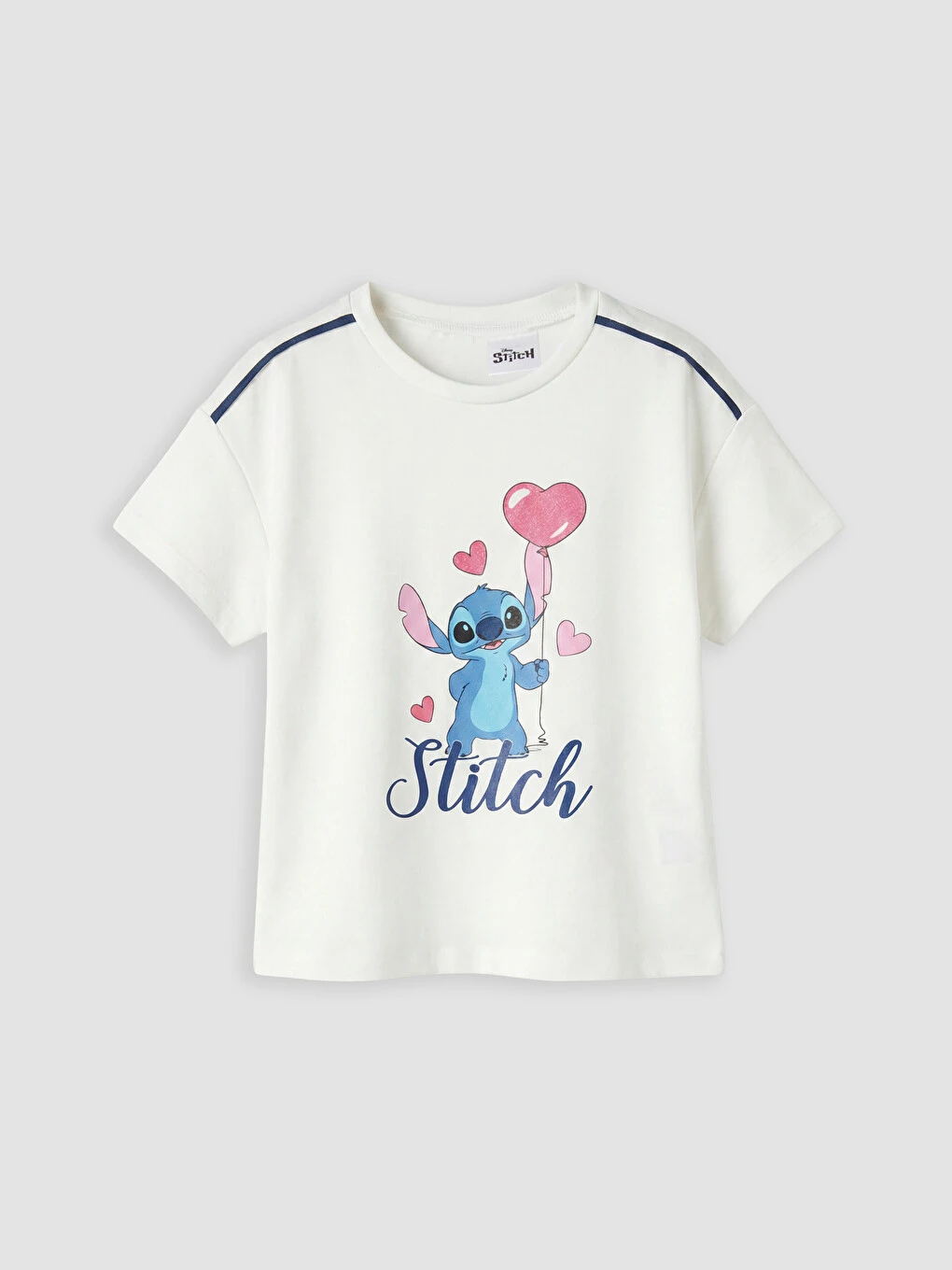 LCW Kids Stitch Štampani Šorts Komplet Za Devojčice