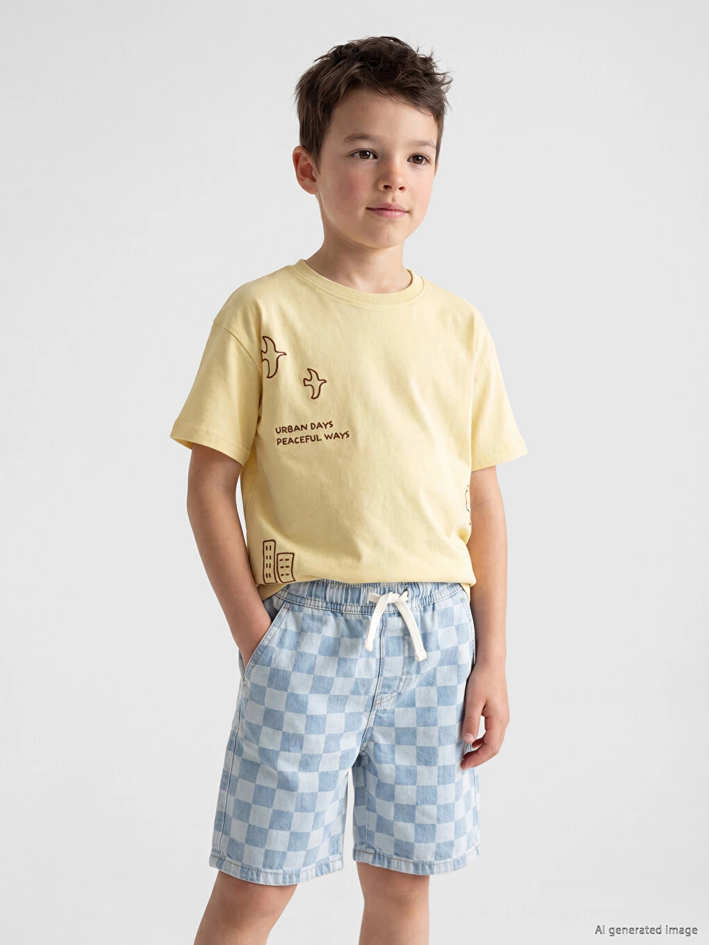 LCW Kids Majica Sa Okruglim Izrezom Sa Štampom Za Dečake