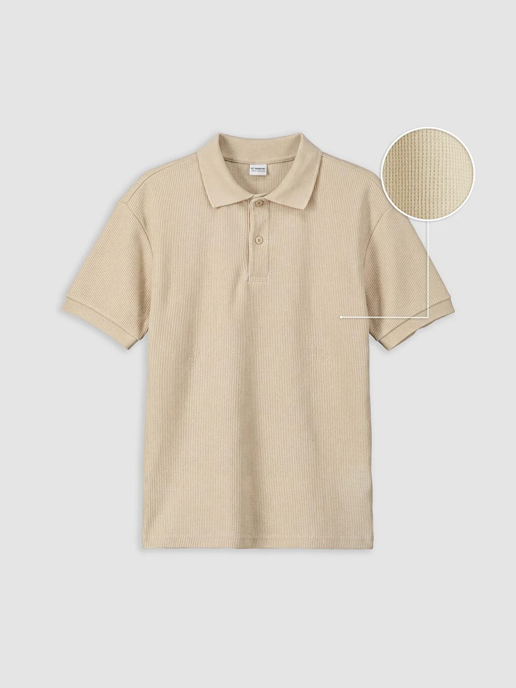 LCW Kids Polo Kragna Teksturirana Dečačka Majica