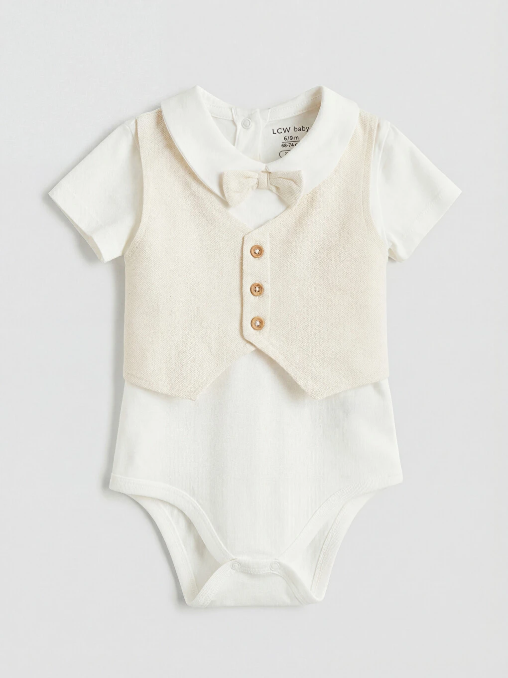 LCW baby Komplet Za Bebe Dečake U Stilu Prsluka Sa Leptir Mašnom