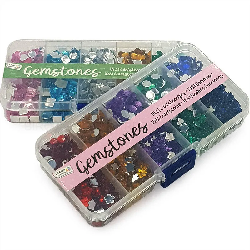 Ukrasni kamenčići GEMSTONES 55 kom (dve vrste)