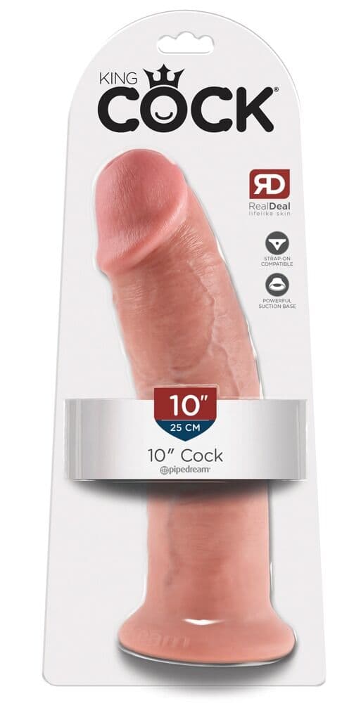 Pipedream Dildo King Cock 10" Light