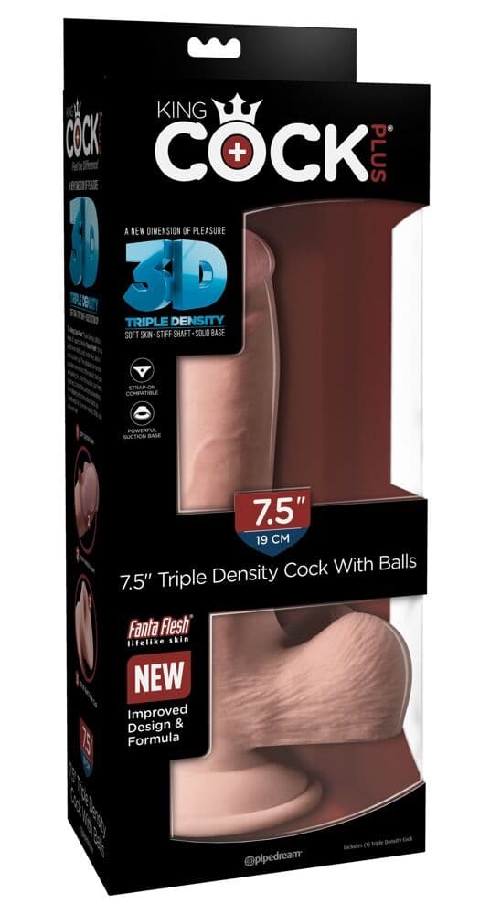 Pipedream Dildo King Cock 7.5" Triple Density