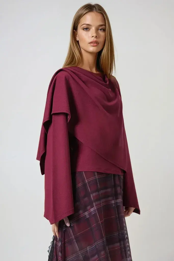 Trend Alacati Stili Ženska bluza Alc-X14420, Bordo