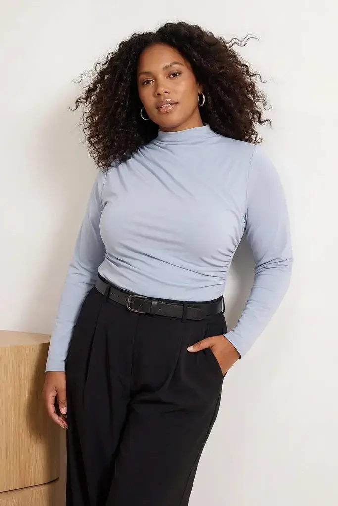 Trendyol Curve Ženska bluza Tbbaw26Af00104, Siva