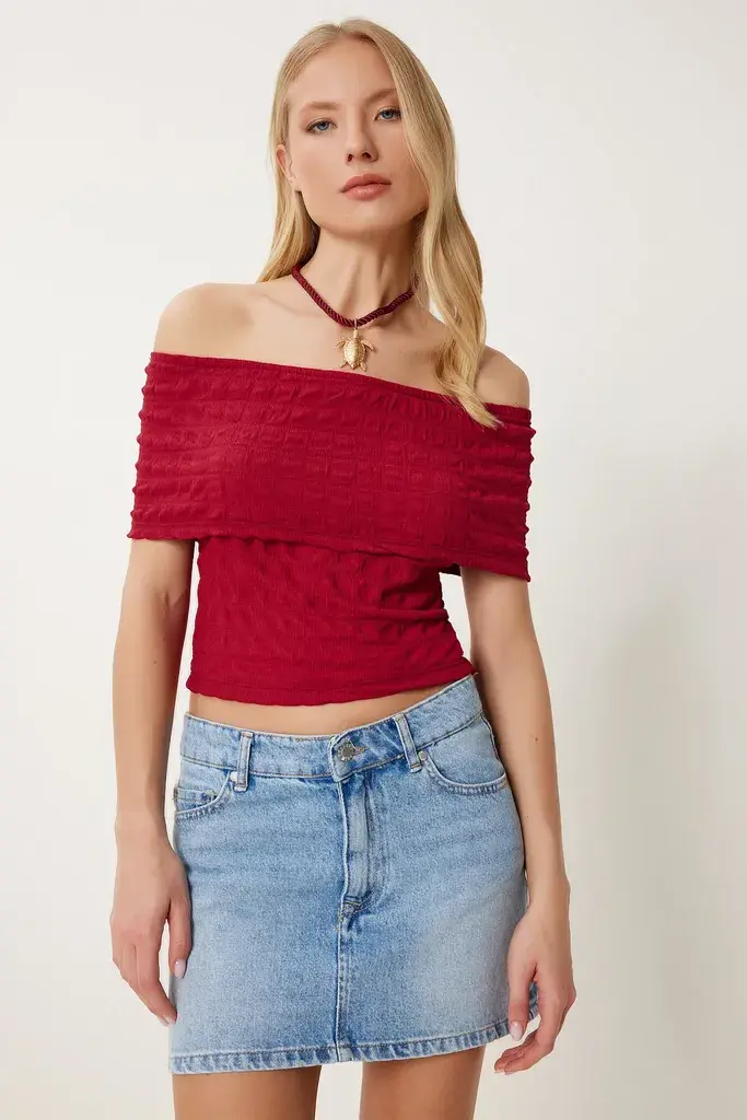 Happiness Istanbul Ženska bluza AN00240, Bordo