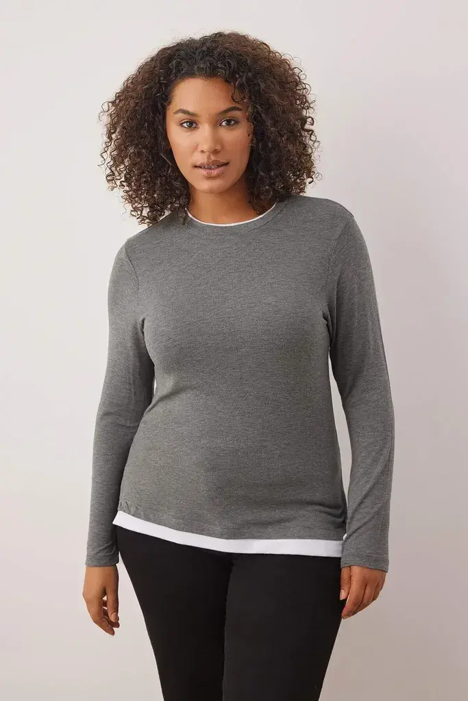 Trendyol Curve Ženska bluza Tbbaw26Af00065, Siva