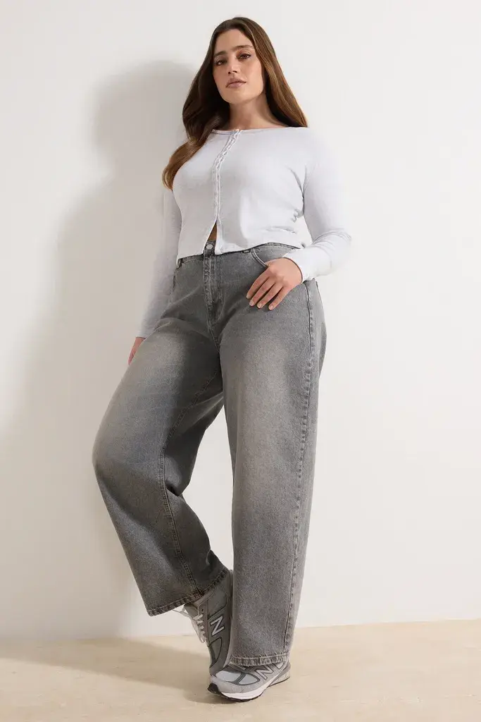 Trendyol Curve Ženska bluza Tbbaw26Af00119, Siva
