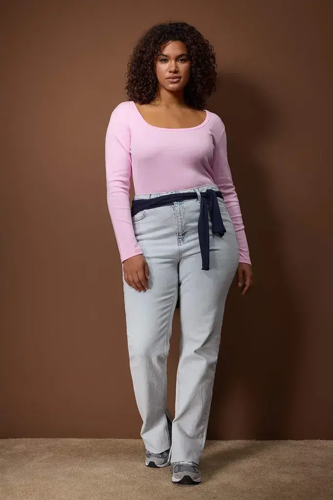 Trendyol Curve Ženska bluza Tbbaw26Af00112, Roze