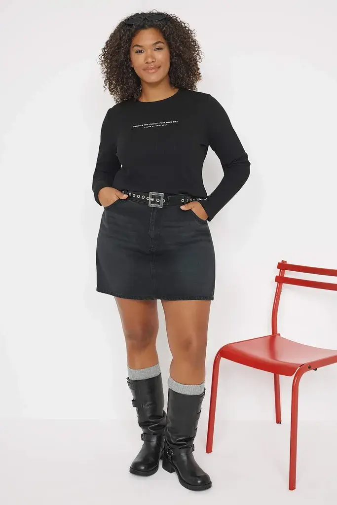 Trendyol Curve Ženska bluza Tbbaw26Af00021, Crna