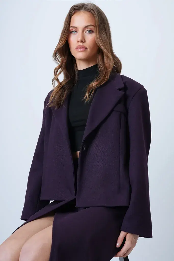 Trend Alacati Stili Ženska jakna Alc-X14556, Ljubičasta