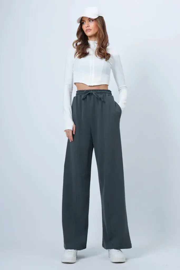 Trend Alacati Stili Ženske pantalone Alc-X14566, Kaki