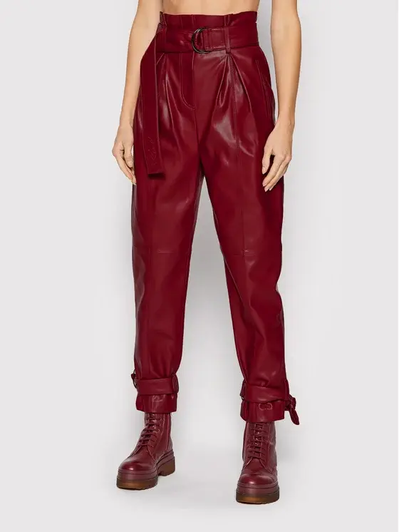 Karl Lagerfeld Ženske pantalone 216W1004-576, Crvene