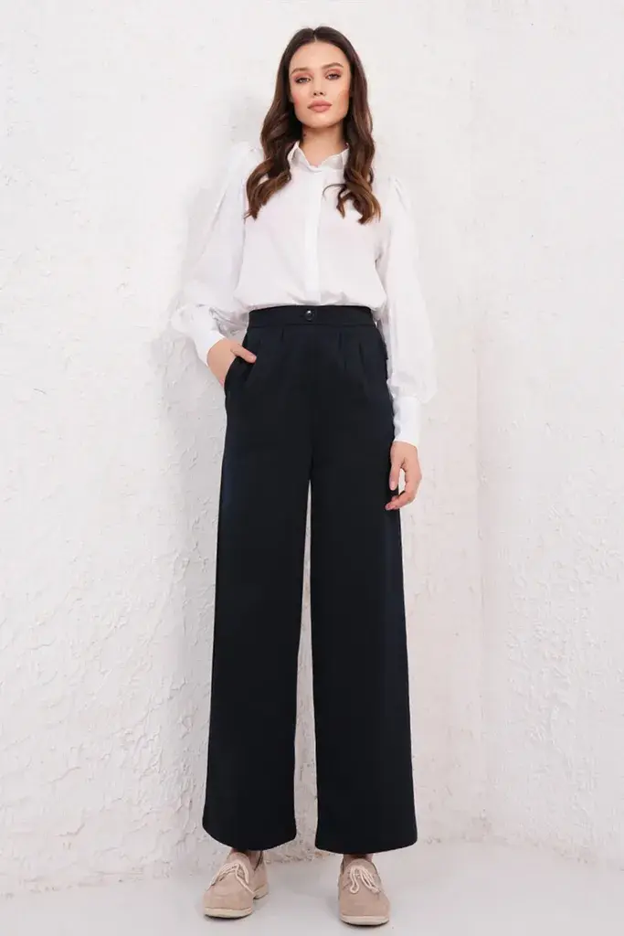 Trend Alacati Stili Ženske pantalone Alc-X14713, Tamnoplava