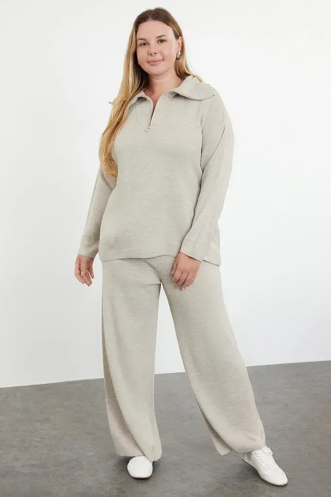 Trendyol Curve Ženski komplet Tbbaw25Cp00005, Bež