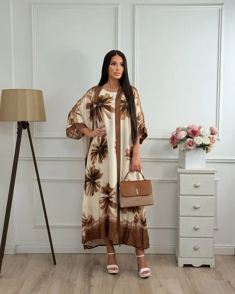 Squareonline Ženski kardigan Mocha Bloom, Krem