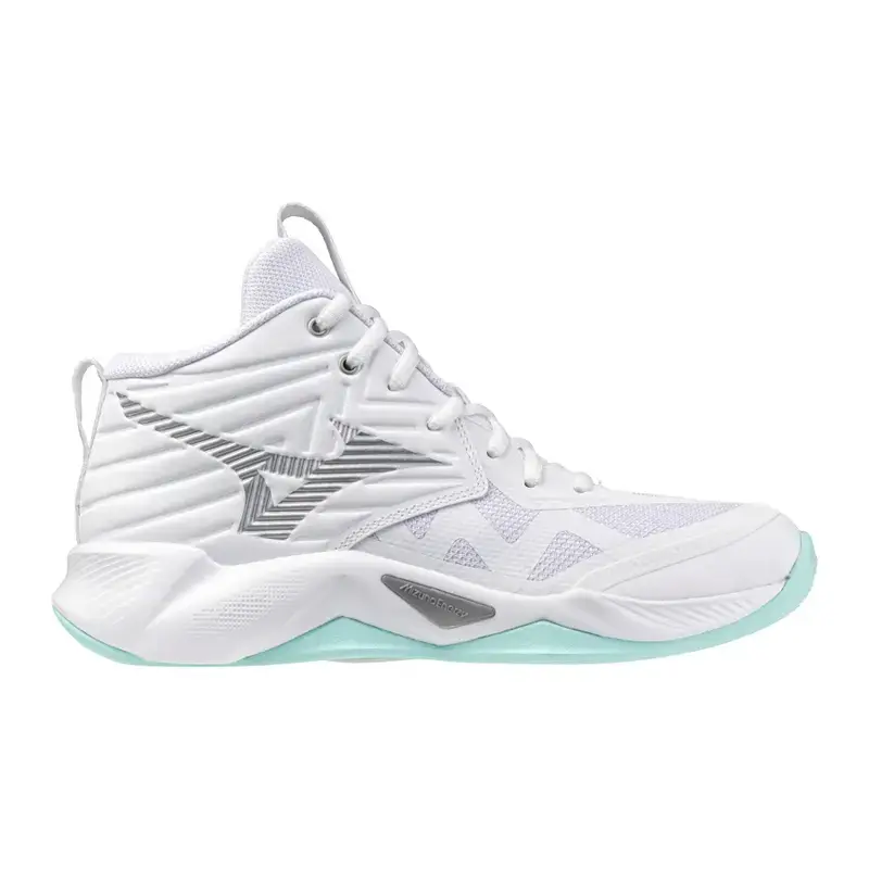 Mizuno Ženske patike Wave Momentum Pro Mid, Bele