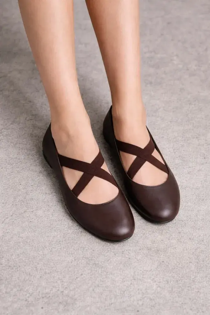 Trendyol Shoes Ženske baletanke Takss26Be00005, Smeđe